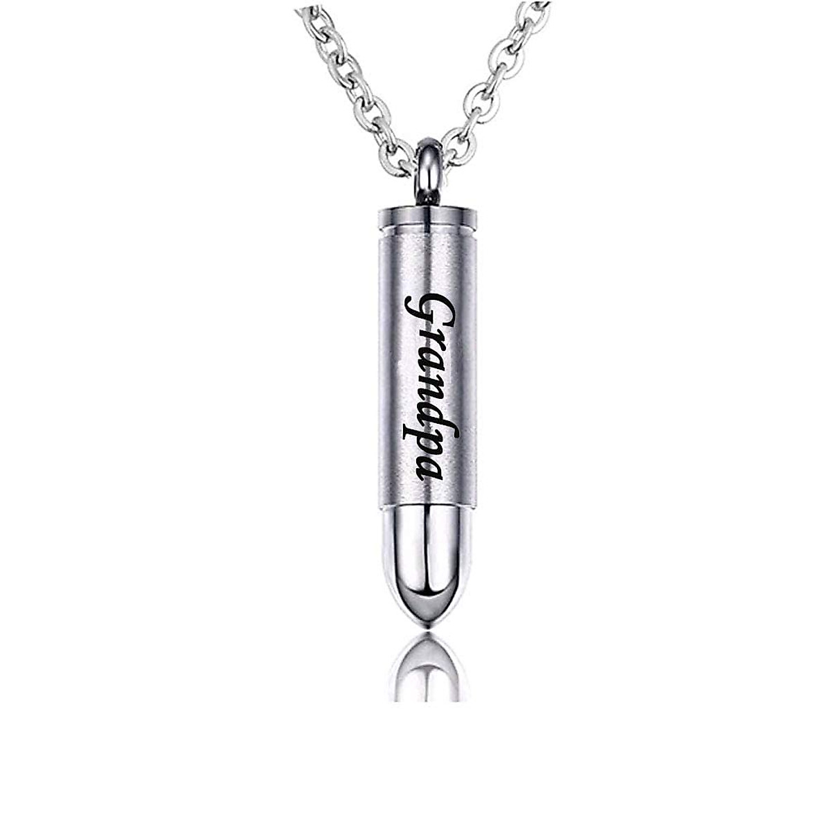 MEMORIALU Celtic Cross Bullet Urn Necklaces for Ashes Cremation Jewelry Stainless Steel Keepsake Memorial Pendant
