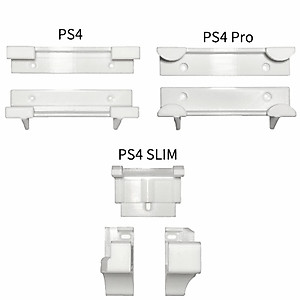 MODJUEGO Enhancement Wall Mount for PS4 PlayStation 4 Controller Game Pad Dock Gamepad Stand with Expansion/Self-Tapping Sc (White) (Original, Black)