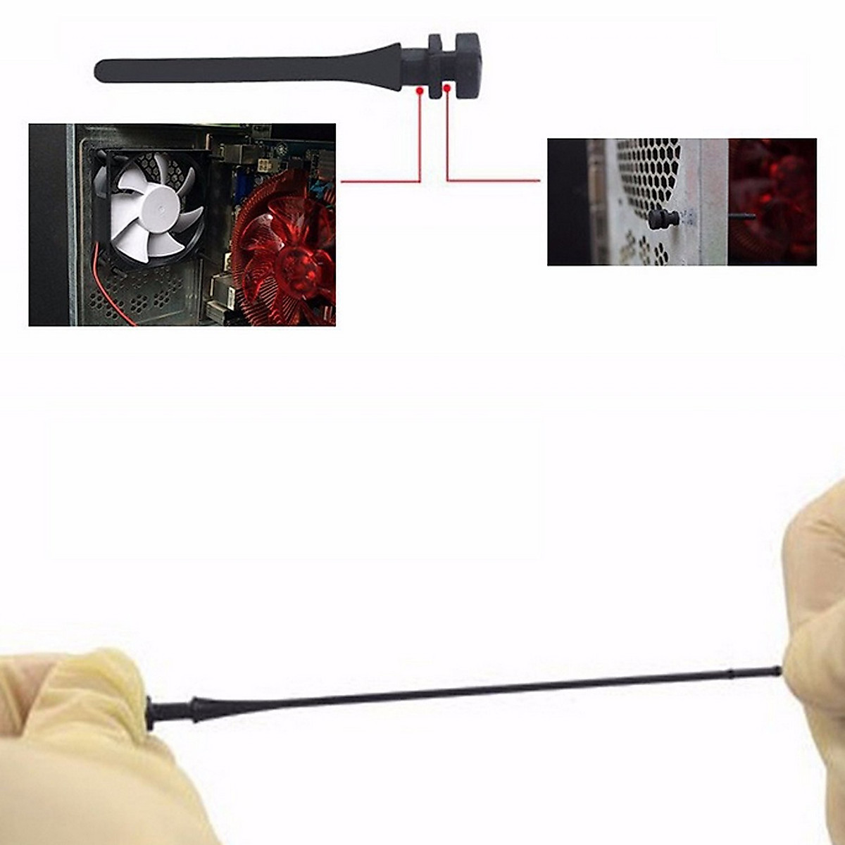 Honbay 20PCS PC Case Fan Soft Silicone Anti Noise Reducing Vibration Screws Fan Rivet for PC Case Fan or CPU Fan