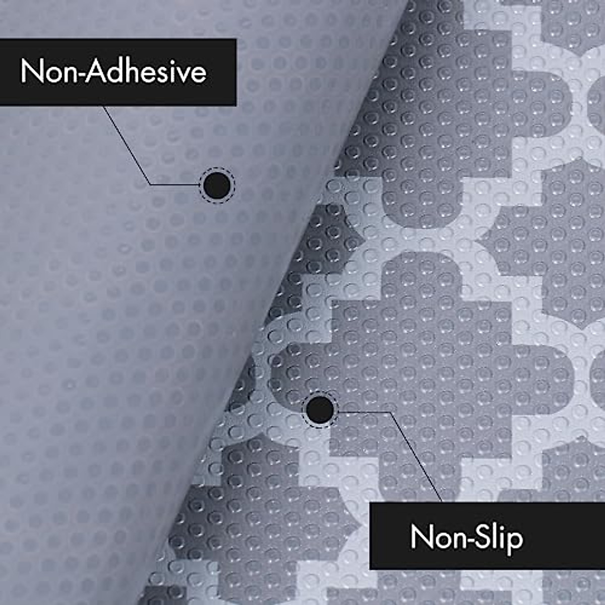 Cooyes Shelf Liner – Premium Cabinet Liner for Kitchen – Non-Slip Shelf Liners for Kitchen Cabinets – Waterproof Shelf Paper with Modern Pattern – Durable EVA Cabinet Liners