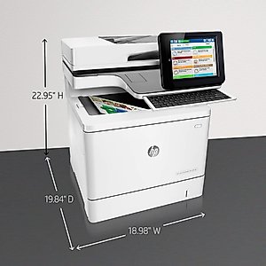 Renewed HP Color LaserJet Enterprise MFP M577c print copy scan fax B5L54A Advanced workflow features USB Network duplex With 90 Days Warranty