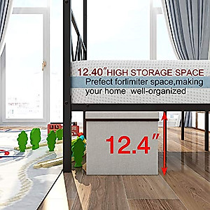 Tensun Canopy Metal Platform Bed Frame with X Shaped Headboard and Footboard,Detachable,No Box Spring Needed/Easy Assembly,Queen Size,Black