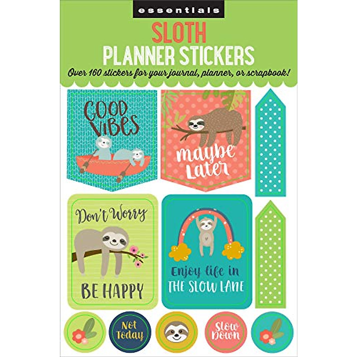 Essentials Sloth Planner Stickers (over 160 stickers!) (Essentials Planner Stickers)
