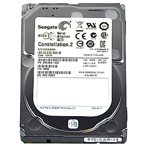 SEAGATE ST91000640SS SEAGATE 1TB CONSTELLATION 2.5 6Gb/s 7200 RPM SAS (Renewed)