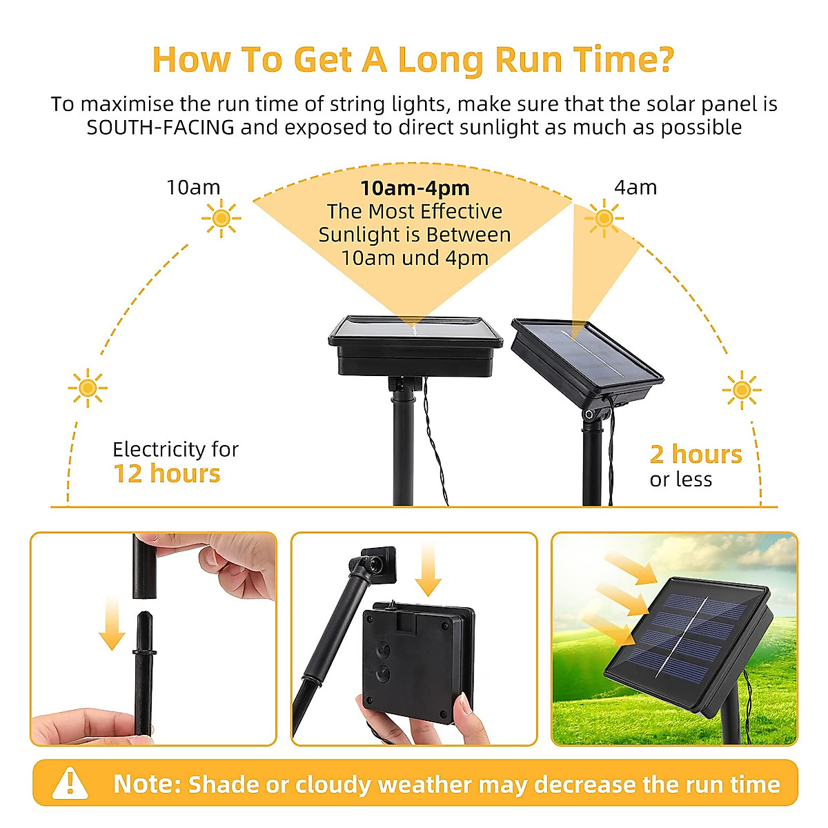 Solar Outdoor String Lights – Pack of 2 Waterproof Copper Solar powered Outdoor String Lights - 72 FT 200 Led Fairy Lights with 8 Lighting Modes– Good Ideal for Garden, Birthday, Party