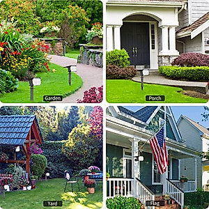 Sararoom 2Pcs Solar Spotlight Outdoor, 48 LEDs 1000LM 6500K Daylight White IP65 Waterproof Solar Landscape Spot Light, 3 Brightness Adjustable, Dusk to Dawn Solar Garden Light for Yard,Patio