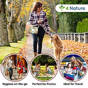 4 Nature Diaper Clutch Bag, Lightweight, Water Resistant and Bag Dispenser with Wipes Holder and Adjustable Straps for Cross Body (Tropical Paradise)