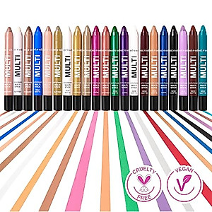 wet n wild Color Icon Cream Eyeliner Eyeshadow Multi-Stick, Moisturizing, Nourishing Velvety Cream-to-Powder Buildable & Blendable Formula, Cruelty-Free & Vegan - Poppy-lar