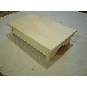 handmade 4" unfinished pine wooden step stool, wooden step stool, step stool, rustic wooden step stool