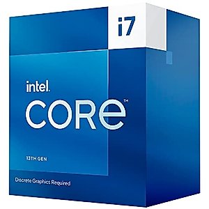 Intel Core i7-13700F Desktop Processor 16 cores (8 P-cores + 8 E-cores) 30MB Cache, up to 5.2 GHz