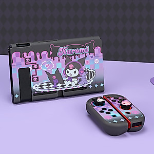 YOCORE Cute Slim Switch Protective Case Cover Dockable Protective Case Compatible with Switch,Anti-Scratch and Shock-Absorption Design Cover Skin-KLM Play Time