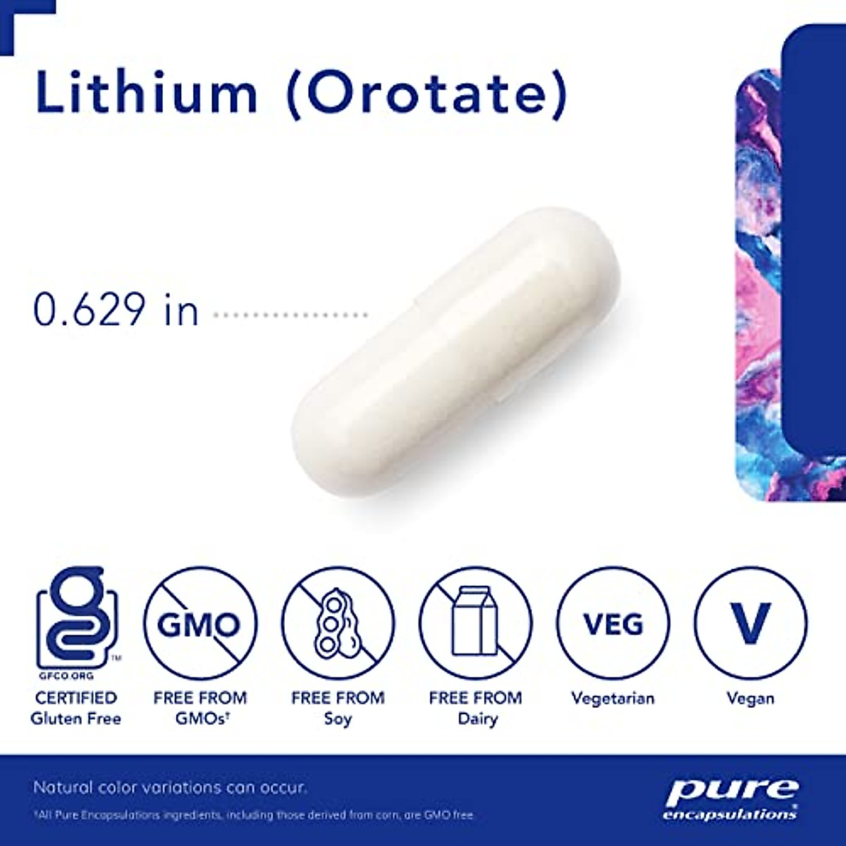Pure Encapsulations Lithium (Orotate) 1 mg | Support for Calmness and Behavior | 90 Capsules
