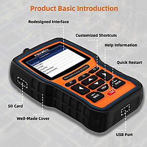 FOXWELL NT510 Elite Fit for BMW OBD2 Scanner + FOXWELL BT100 Battery Tester for 12V Car Batteries