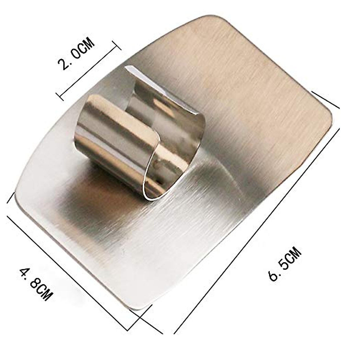 ZOCONE 2 PCs Finger Guard For Cutting Kitchen Tool Finger Guard Stainless Steel Finger Protector Avoid Hurting When Slicing and Dicing Kitchen Safe Chop Cut Tool (PH0088)