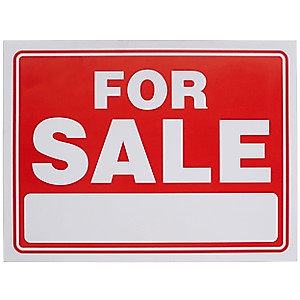 Ram-Pro 9" X 12" Sale Sign for Car and Auto Sales - Rust Free Clear and Visible Text Long Lasting with A Space to Hand Write, (4 Pack)