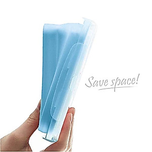 Collapsible silicone food storage containers w/BPA free airtight plastic lids-Set of 4 small and large meal cereal prep container bowl kitchen pantry organization, lunch boxes-Microwave & freezer