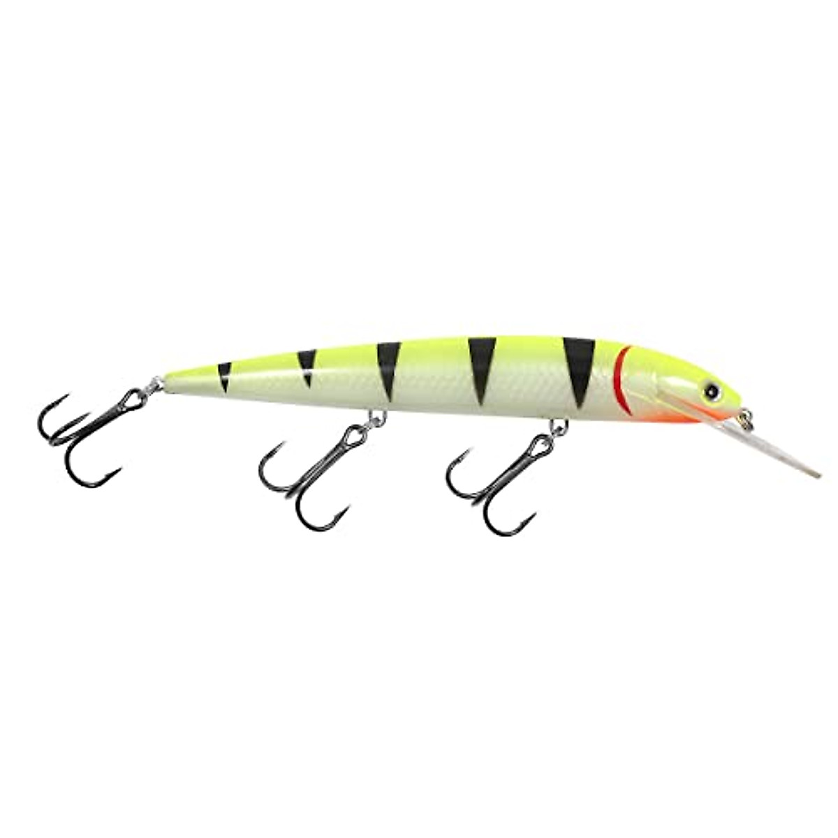 Rumble B Crankbait, Lemon Tiger, 3/8 Oz, Dives 10-14 Feet for Bass, Walleye, Trout, and Pike