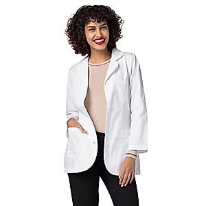 Adar Universal Lab Coats for Women - Princess Cut 30" Consultation Lab Coat - 806 - White - M