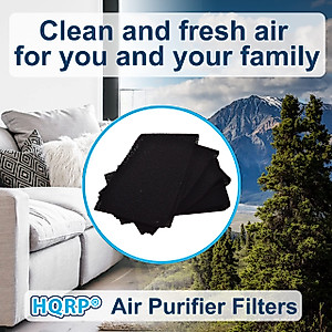 HQRP 4-Pack Carbon Filter compatible with GermGuardian FLT22CB4 Replacement for FLT4825, FLT4850PT True Hepa Filter B fits AC4000 Series