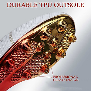 HESBITEUL Soccer Shoes Kids Boys FG Cleats/TF Professional Training Girls Football Shoes for Men