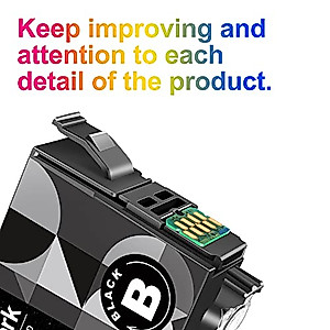 Uniwork Remanufactured Ink Cartridge Replacement for Epson 802 T802 use for Workforce Pro WF-4740 WF-4730 WF-4720 WF-4734 EC-4020 EC-4030 Printer Tray (2 Black)