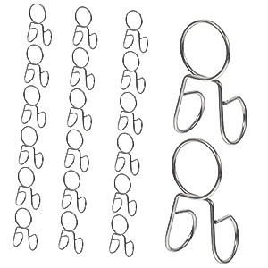 Cabilock 60 pcs Clothes Rail Windproof Clip Clothesline Pole Windproof Hooks Clothes Drying Fixed Hooks Pants Hanger Hooks Metal Clothes Hanger Metal Buttons Hangers for Pants Hanger Parts