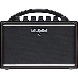 Boss Katana Mini Guitar Combo Amplifier Bundle with Instrument Cable and 3-Pack Picks