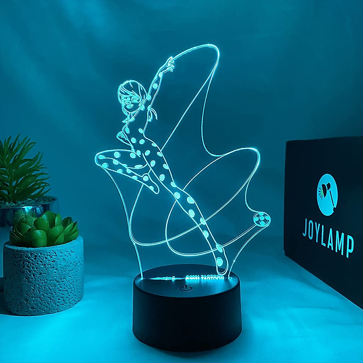 JoyLamp Ladybug from Miraculous - Official JoyLamp x Miraculous Collection - 16 Colors + Remote Control - Miraculous 3D Lamp