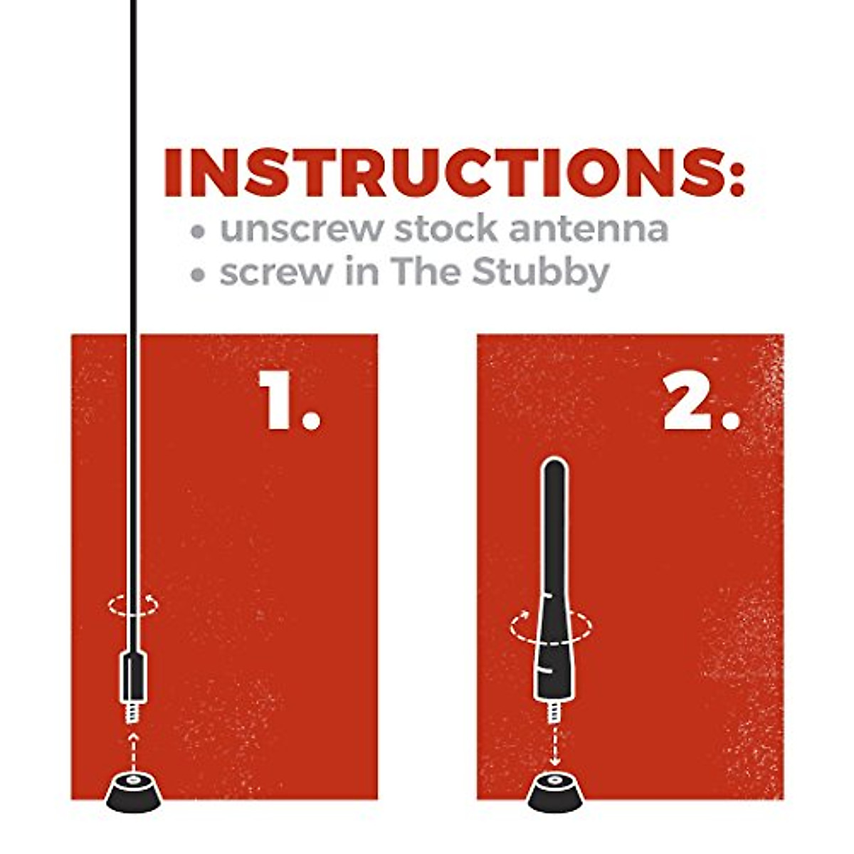 CravenSpeed Stubby Antenna Compatible with Ford Bronco 2021-2024 | Hood Mounted Antenna | Short Antenna Replacement | Made in The USA