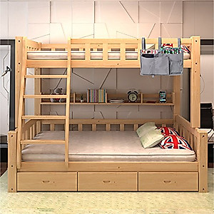 Oululu Bedside Caddy - Hanging Bedside Storage Organizer Bag for Bunk Beds Sofa (Grey)