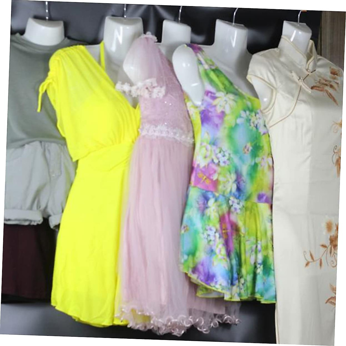 GARVALON 5pcs Mannequin Hanger Body Torso Dress Form Female Upper Display Woman Formal Tops Bathing Suits for Women Clothes Showing Rack Rack, 40x35cm (07O0801W2A)