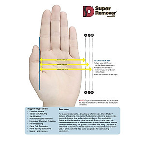 D SUPER REMOVER SINCE 1979 Neoprene, Chemical Resistant Gloves, Industrial Strength, Stripping and Painting Gloves, Durable & Reusable with Anti-Slip Grip - 1 Pair (Medium)