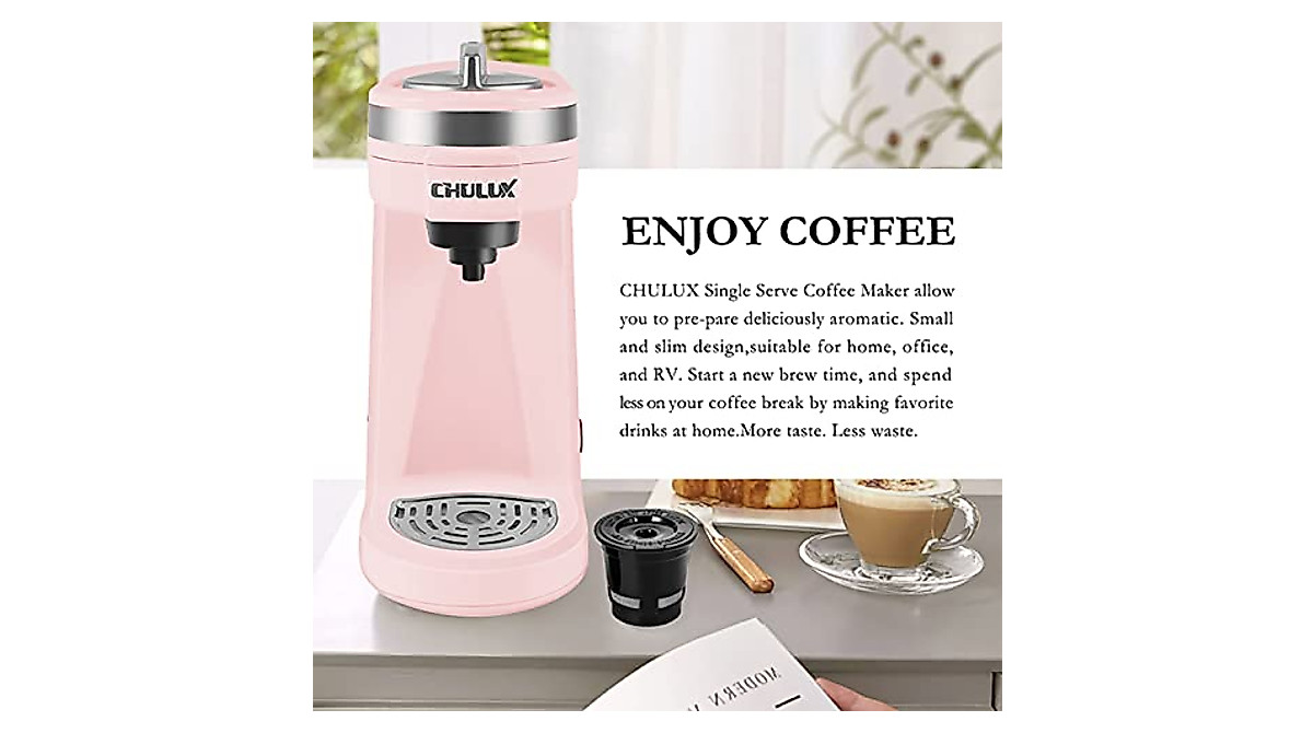 CHULUX Single Serve Coffee Maker - Fast, Compact & Easy to Use