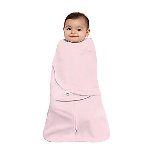 HALO Sleepsack Gift Set Bundle - Micro Fleece Swaddle Wearable Blanket, Cream, Small - Organic Cotton Swaddle & Wearable Blanket 2-Piece Gift Set Box, Strawberry, Small/Medium