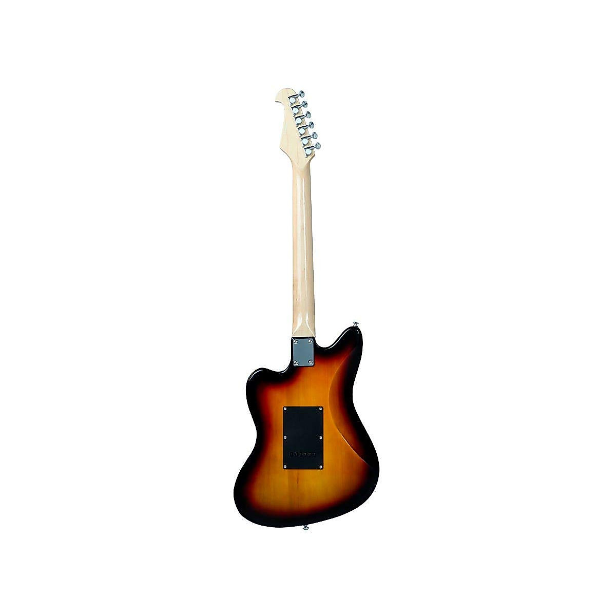 Monoprice Indo Series 6 String Basswood-Body Electric Guitar, Right, Sunburst (625882)