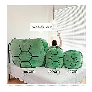 Cenbini Multifunctional Giant Wearable Turtle Pillow, Multifunctional Wearable Turtle Shell Pillow, Weighted Turtle Shell Body Pillow (B-100cm/40in)