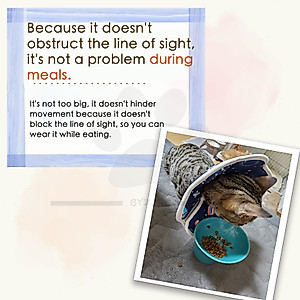 Icygum Soft Cat Recovery Collar,Adjustable Cat Cone,Cat Protective Cone Collar After Surgery,for Cats (Starry Sky, M)