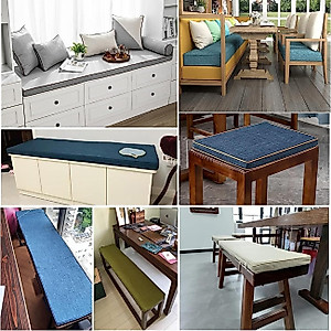 XMAYODS Bench Cushion - Outdoor Patio Porch Swing Cushions, 48/40/50 inch x 12/14/16/18 inch Indoor Bay Window Seat Furniture Cushion, Non-Slip with Zipper (Color : #3, Size : 120x30cm/47x12in)