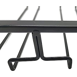 Wine Glass Shelf, Upside-down Home Goblet Iron Art Shelf, Wine Glass Hanging Storage Rack (3 Rows,Black)