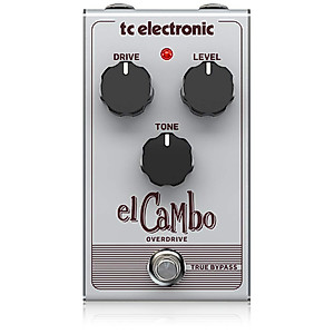 TC Electronic EL CAMBO OVERDRIVE Classic Tube Overdrive Pedal with Intuitive 3-Knob Interface for Essential Blues Rock Tones