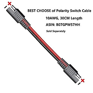 GRAYBULL 10AWG SAE Adpater Cable to 2 Pin Power Industrial Circular Connector for Solar Panel Suitcase,Fit Furrion,Forrest River RV Solar Ports,Grand Design RV's Industry