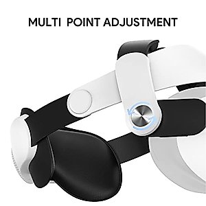 Diydeg Head Strap Compatible with Oculus Quest 2, Adjustable M2 VR Headband Elite Strap Replacement Reduce Head Pressure, Advanced Support Comfortable Head Strap Replacement Accessories for VR
