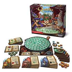 The Quacks of Quedlinburg:The Herb Witches-A Board Game Expansion by North Star Games 2-5 Players-Board Games for Family 45 Mins of Gameplay-Games for Family Game Night-for Kids and Adults Ages 12+