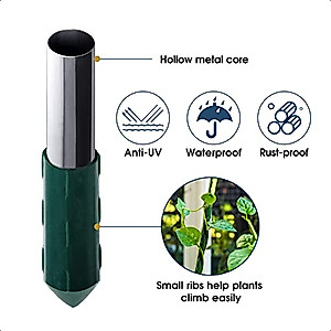 NANOPRETTY Garden Stakes 4FT Tomato Stakes for Outdoor Plant Support, 0.43 inch Diameter Plant Stake Sticks for Beans Potted Climbing Plants Gardening Supplies 20 Pack