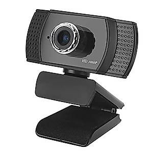 ASHATA 753 1080P Webcam,HD Webcam USB Computer Camera with Builtin Digital Microphone for PC,Video Camera Webcam for Online Teaching Video Calling Recording Conferencing
