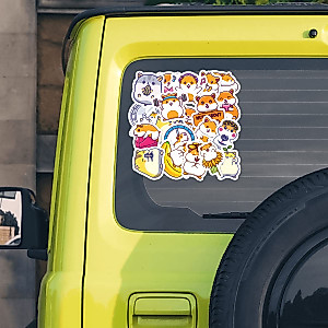 GOLEEX 20 Pack Pcs Hamster Waterproof Vinyl Sticker Cute Animal Stickers Items for Kids Boys Girls Teens Journaling Scrapbooking Decorations Water Bottle Phone Case Laptop Decals