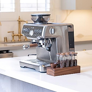 comunità Coffee Bean Cellar | Standard Bamboo Cap | 8 Borosilicate Glass Tubes + Walnut Base | 26g Capacity | Single-Dose Coffee Storage