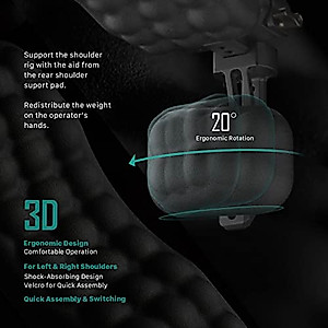 Tilta Lightweight Shoulder Rig | Compatible with DSLR, Mirrorless and Compact Cinema Cameras | TA-LSR-B