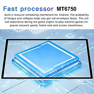 Gaming Tablet, 4G Network Calling for Android 11 10in Tablet 8G RAM 128G ROM Dual Speakers 100‑240V 8 Core CPU for Students (Blue)