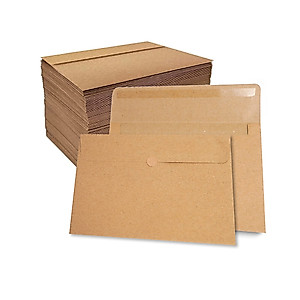 100 Pack A7 Brown Kraft Paper Invitation 5 x 7 Envelopes Quick Self Seal